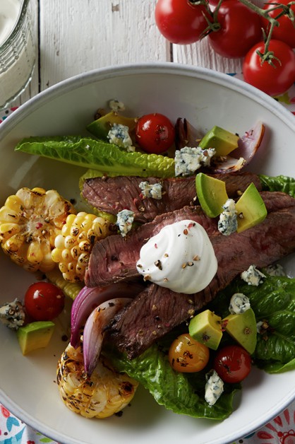 Grilled Summer Steak Salad - Daisy Brand - Sour Cream & Cottage Cheese